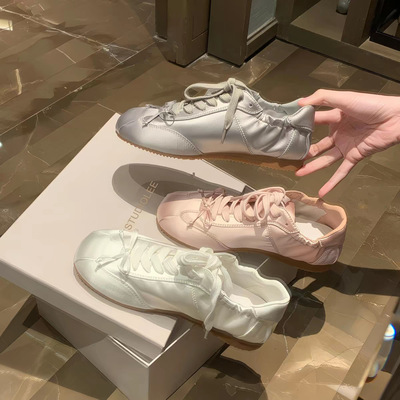 葡萄ma同款甜妹蝴蝶结德训鞋