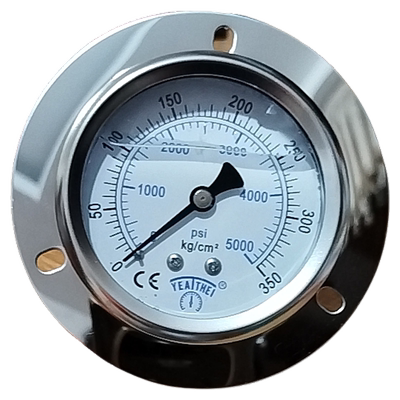 60yNT021不锈钢轴向带边压力表60MM350㎏/psi1/4外牙YEATHEI雅德