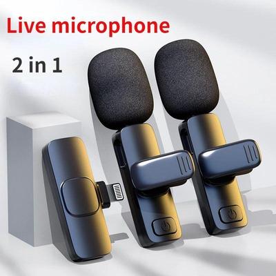 Omnidirectional Wireless Lavalier Microphone with Bluetooth