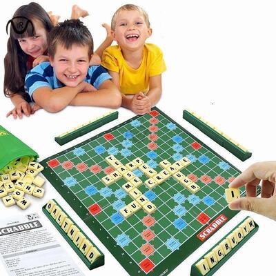 Scrabble Board Puzzles Game JigsawWords SpellingTable Kids