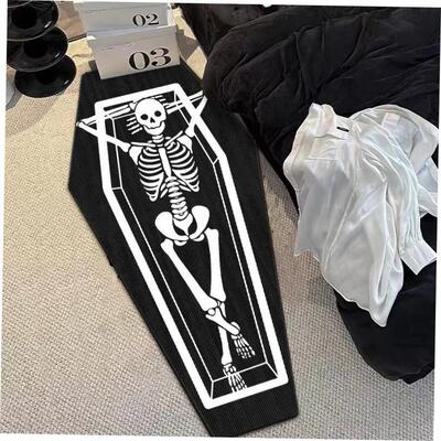 .New Halloween Gothic Demon Carpets Skulls Cross Floor Non-