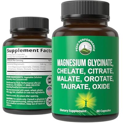 Magnesium Glycinate + Citrate + Malate + Chelate + Orotat