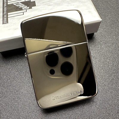 ZIPPO之宝打火机镀钛1941黑雅痞