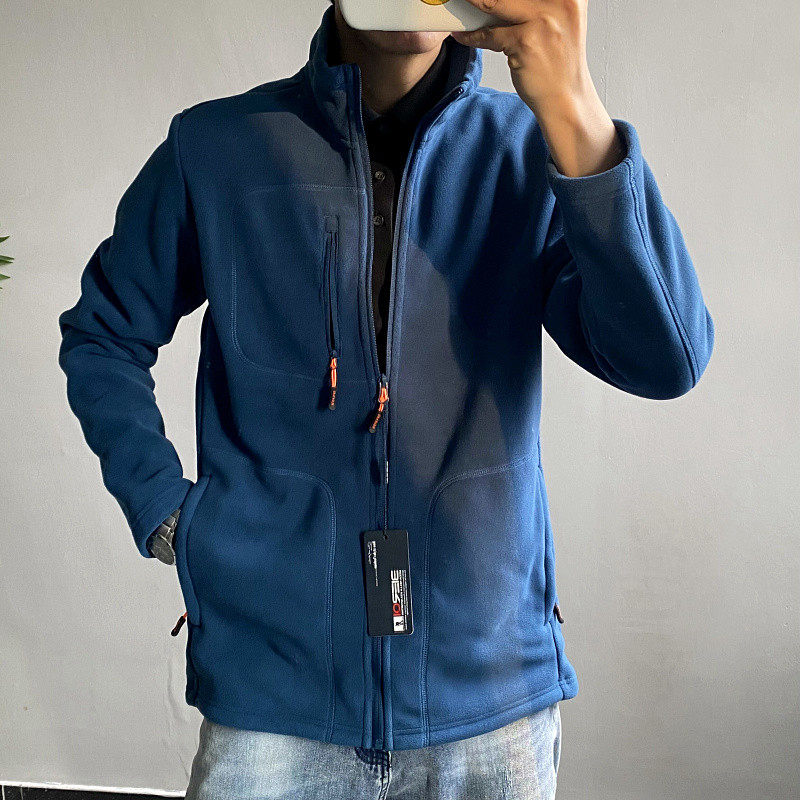 保暖利器!秋冬男女时尚休闲防风拉链外套运动户外御寒保温抓绒衣