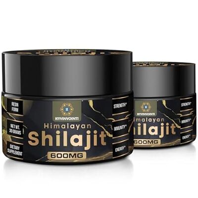 600mg Shilajit Pure Himalayan Organic Shilajit Resin - Sh