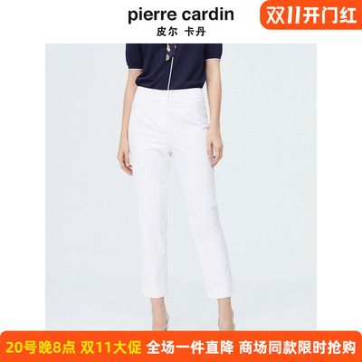 商场同款皮尔卡丹女装新款都市干练高频百搭直筒西裤P4133T4020W0