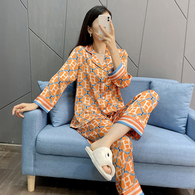 睡衣女春秋冰丝薄款高级感