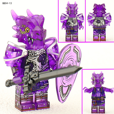 适用乐高积木人仔龙与地下城星光龙骑士亡灵武士拼装玩具QQ04-13