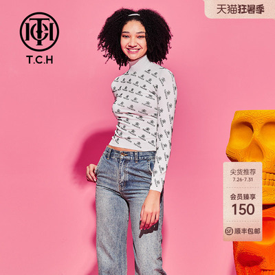 TCH轻奢字母时尚打底衫