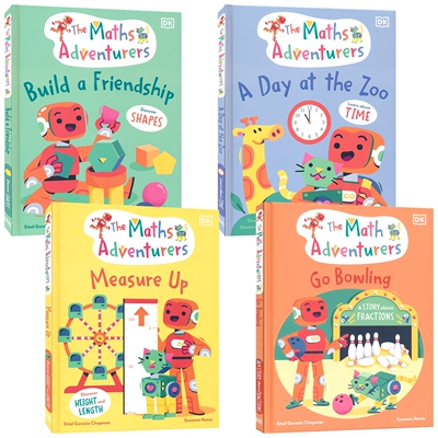 DK The Maths Adventurers Series 数学冒险家系列 趣味故事学数学 英文儿童数学启蒙书籍 故事绘本 4册 5-7岁 英文原版进口图书