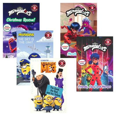 【自营】Passport Reading L2 Miraculous Despicable Me3 Minions 瓢虫少女英雄冒险系列 神偷奶爸3 小黄人分级读物 英文原版进口