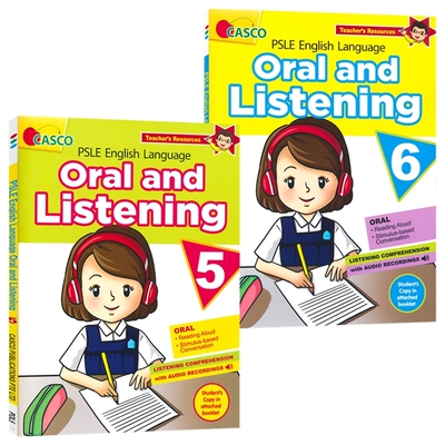 Casco PSLE English Oral And Listening 5-6 新加坡英语 口语与听力 小学5-6年级 小六会考 综合提升 英文原版进口图书