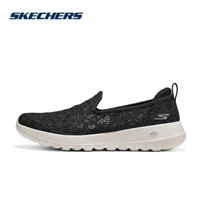 Skechers斯凯奇2026夏新品女士一脚蹬网面透气健步鞋 125733/BKW
