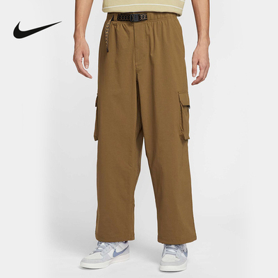 Nike耐克SB男裤子梭织透气宽松直筒运动长裤多袋工装裤FV7348-235