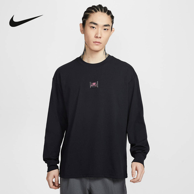 NIKE耐克男子长袖T恤2026春丘比特刺绣针织衫印花卫衣IO9761-010