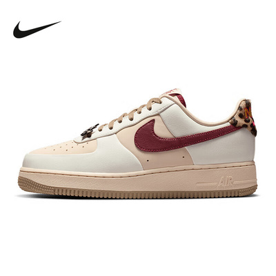 Nike耐克女鞋AIR FORCE 1豹纹空军一号运动鞋休闲板鞋IM7510-262