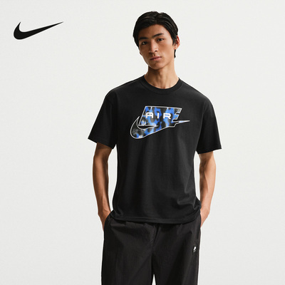 NIKE耐克男T恤26夏新款运动休闲印花LOGO圆领短袖上衣IR4975-010