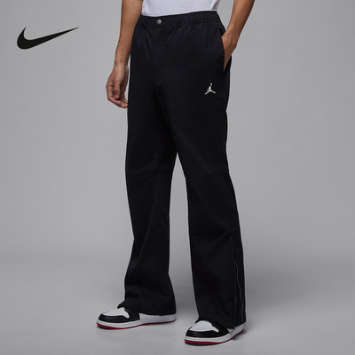 NIKE耐克男裤26春新款Jordan刺绣运动裤腿拉链梭织长裤IF1819-010