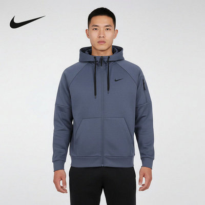 耐克男子加绒训练卫衣春季针织连帽衫NIKE THERMA-FIT DQ4831-491