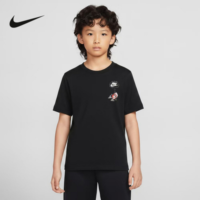 NIKE耐克童装短袖上衣夏新款图案印花透气休闲运动T恤IV5608-010