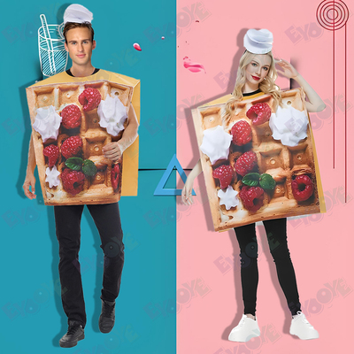 成人华夫松饼六一万圣节亲子服装