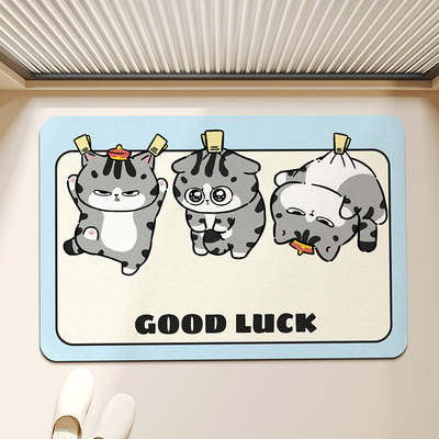 吾皇万睡硅藻泥浴室地垫