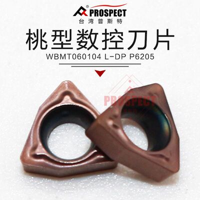中国普斯特数控三角刀片WBMT060104 L-DP P6205加工不锈钢