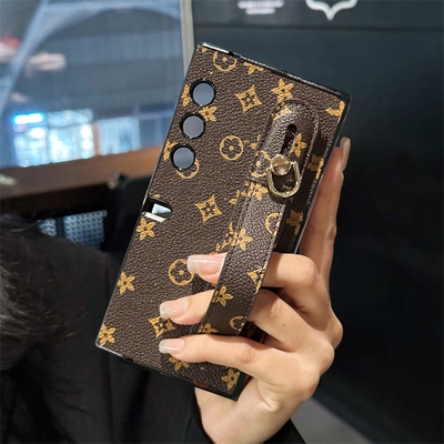 折叠皮商务荣耀腕带支架简约