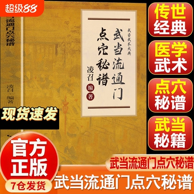 武当流通门点穴秘谱正版书籍