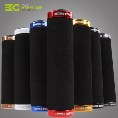 BaseCamp塑胶把套自行车双边锁死防滑海绵自行车把套副把轻柔舒适