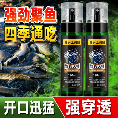 野钓大师钓鱼小药诱鲫鲤草鳊罗非