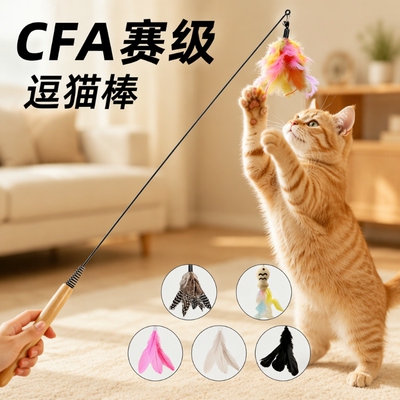 CFA赛级逗猫棒玩具自嗨解闷神器