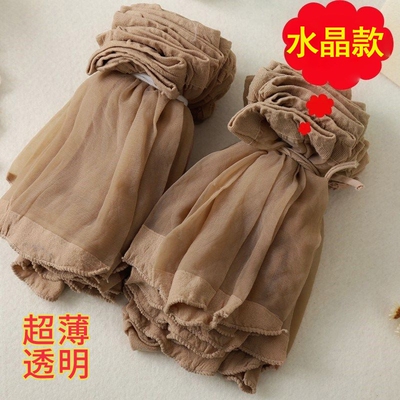 丝袜短款春夏女超薄透明隐形高弹
