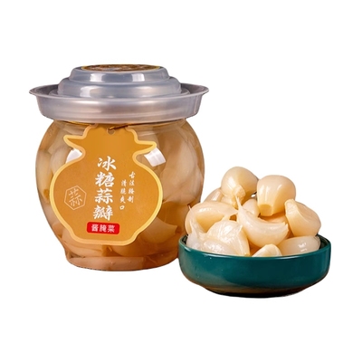 正宗山东淄博糖蒜瓣新蒜水晶糖醋蒜500g*1坛