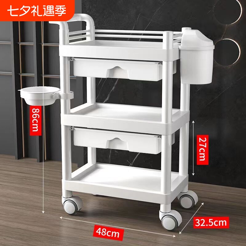 美容院专用美容小推车养生馆理发店置物架治疗车医用仪器工具车