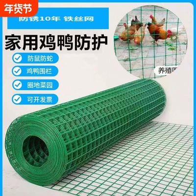 荷兰网镀锌铁丝户外防护网绿色