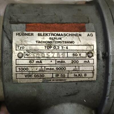 TDP 0,2 T-4 测速电机 HÜBNER 工业工控测速元件议价维修