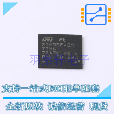 单片机(MCU/MPU/SOC) STM32F429IIH6 UFBGA-201 ST 全新原装进口
