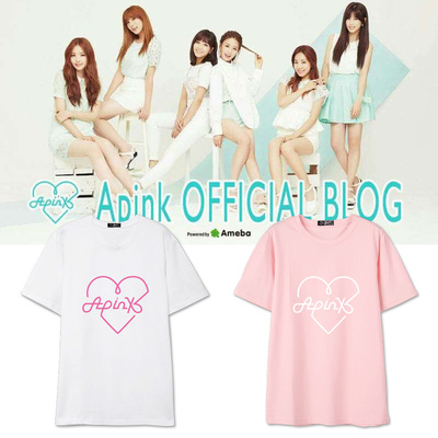 apink同款T恤演唱会周边短袖夏季男女装打底衫上衣体恤