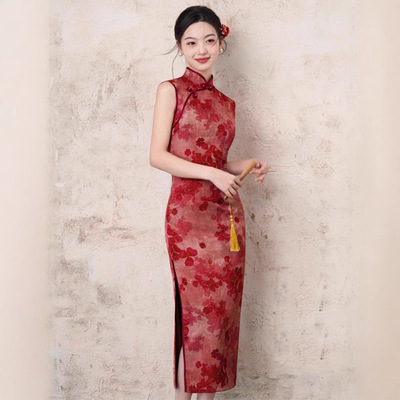 elegant chinese traditional dress cheongsam womens qipao旗袍