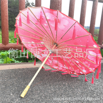 Chinese Japan Yarn Oiled Paper Silk Umbrella Cosplay油纸伞
