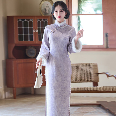 womens cheongsam elegant chinese traditional dress qipao旗袍