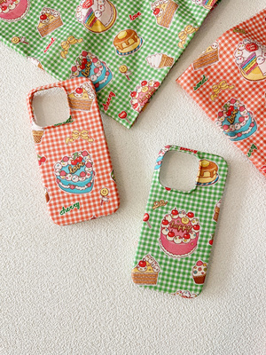 定制手工个性布艺手机壳套