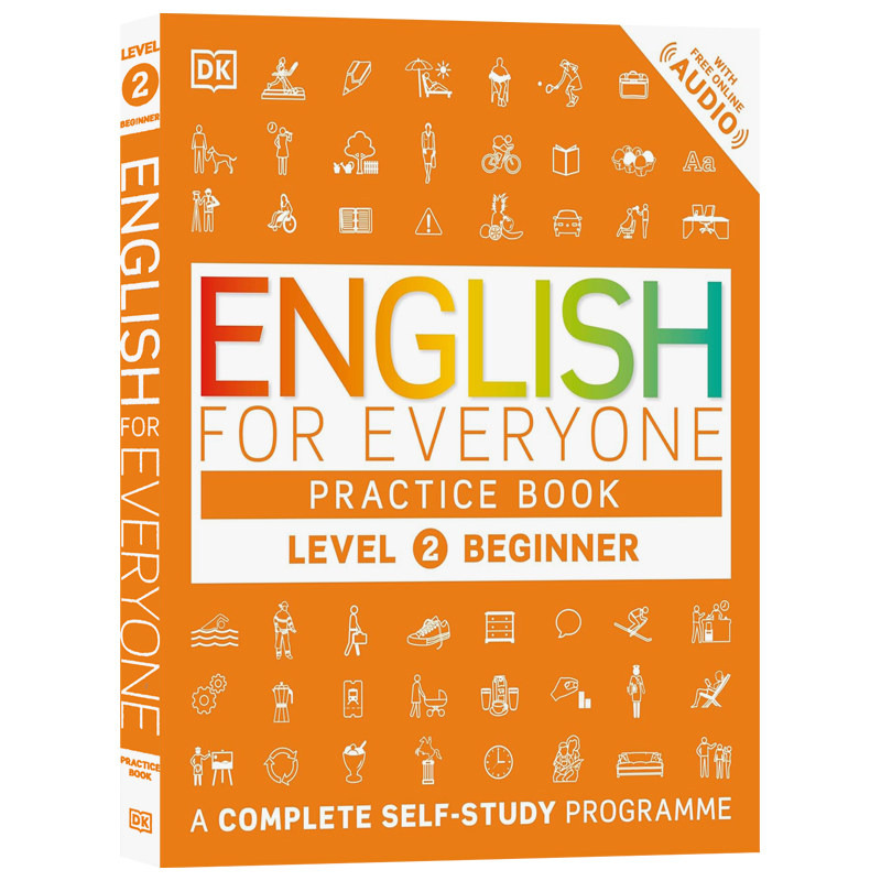 进口英文原版正版 DK新视觉 DK-English for Everyone Level2 Beginner Practice book英语 ...