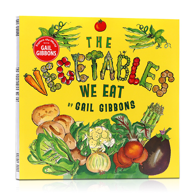 盖尔吉本斯我们吃的蔬菜英文原版绘本 The Vegetables We Eat少儿植物科普读物儿童饮食与营养图书认知启蒙绘本图画书 4-8岁_虎窝淘