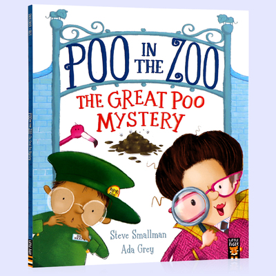 进口英文原版绘本 The Great Poo Mystery 大便便之谜 动物园里的便便系列儿童英语启蒙认知亲子趣味幽默图画故事书Steve Smallman