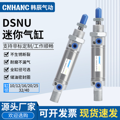 迷你气缸DSNU12-16-20-25-32-40X25*50X75X80X100X125X150-P-A