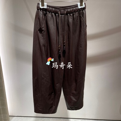 香港艾米尔XMLEE2026秋冬款皮裤X632K9768-6990