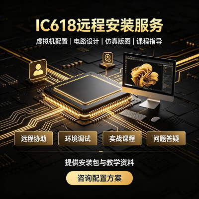 IC618远程安装服务虚拟机配置电路设计仿真版图课程指导