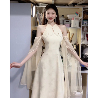 仙女风旗袍2024春夏新款